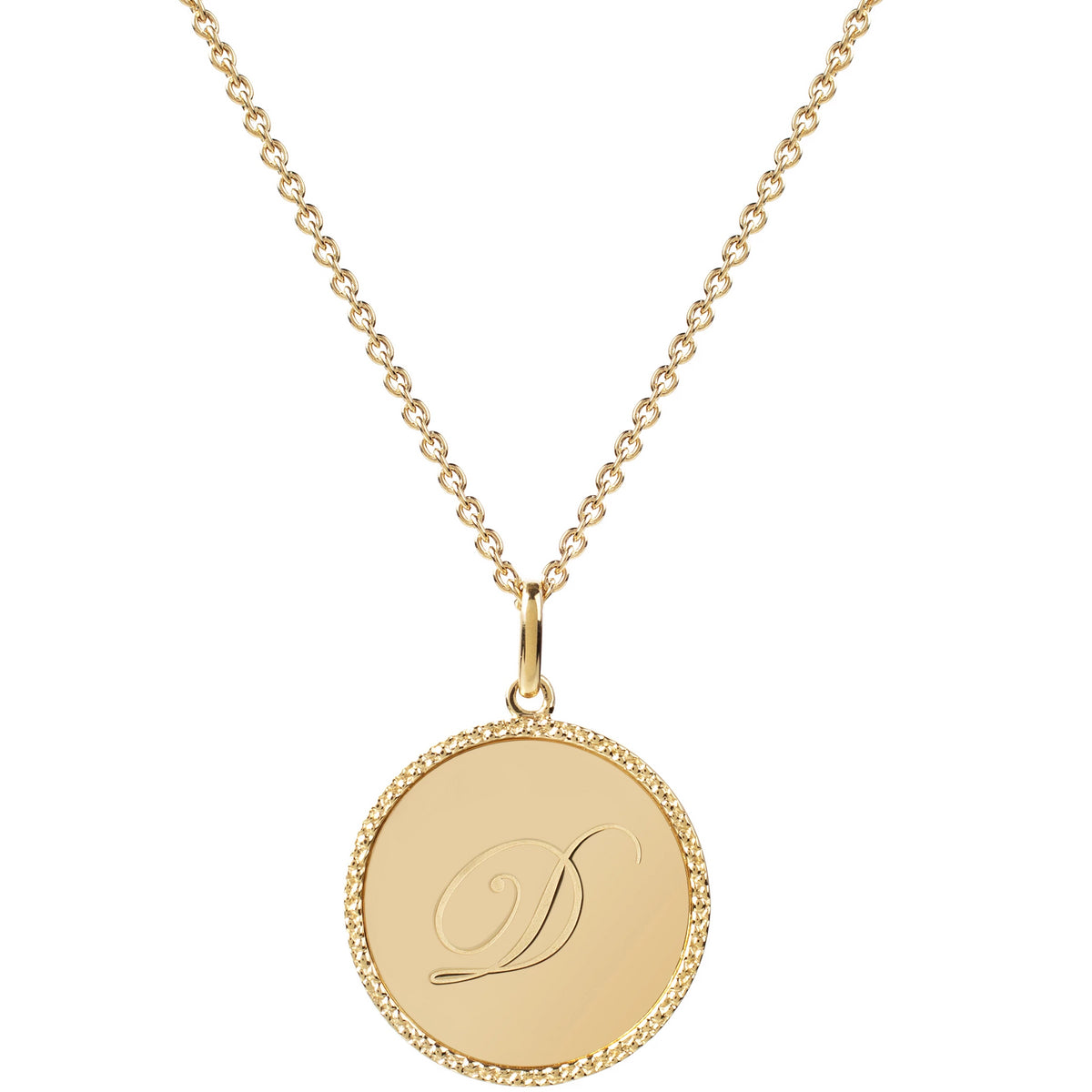 Echo Gold 'D' Initial Necklace – Emily Mortimer Jewellery